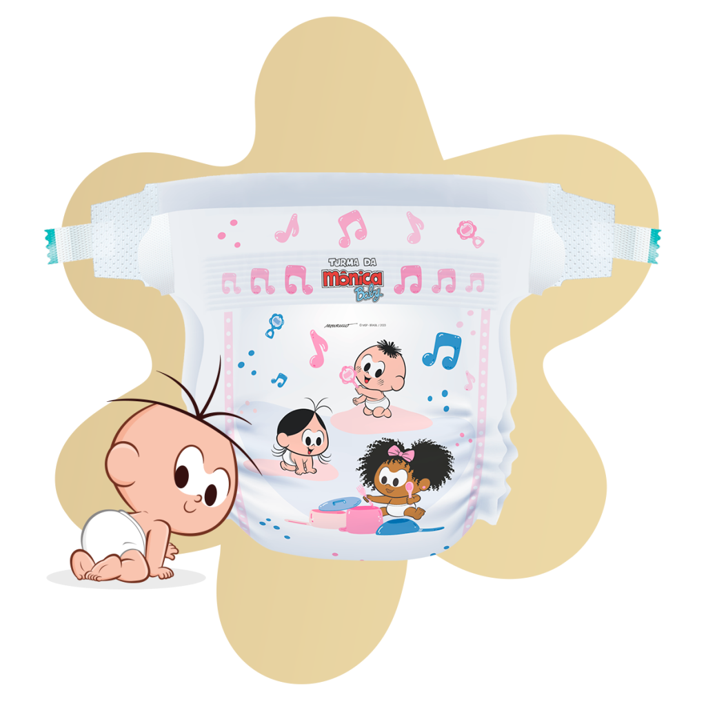 Turma da Mônica Baby Premium | Novas fraldas Turma da Mônica Baby. O ...