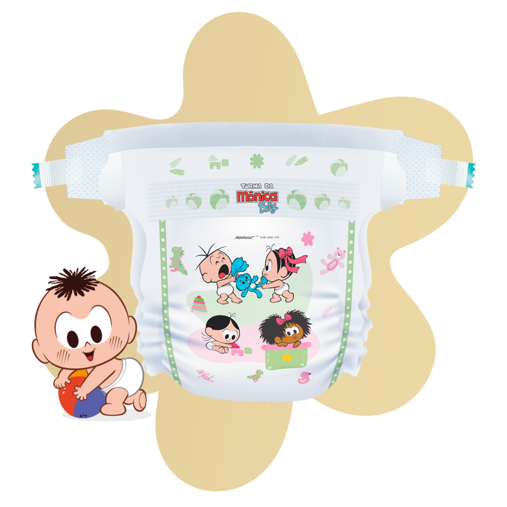 Turma da Mônica Baby Premium | Novas fraldas Turma da Mônica Baby. O ...